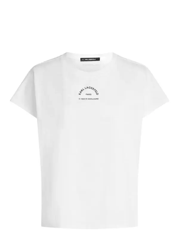 Karl Lagerfeld Rue St-guillaume Relaxed T-shirt - White