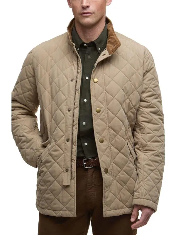 Barbour Diamond Quilted Jacket - Military Brown