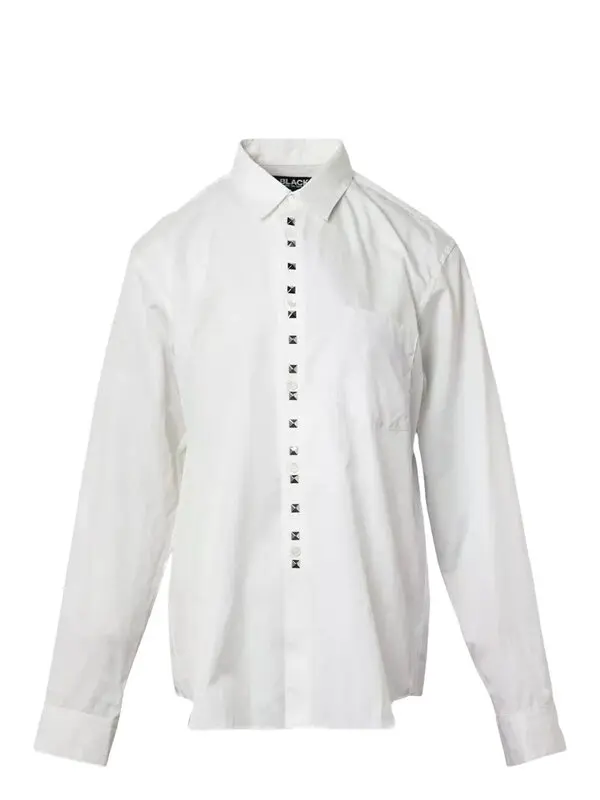 BLACK COMME DES GARÇONS Studded Long-sleeve Shirt - White