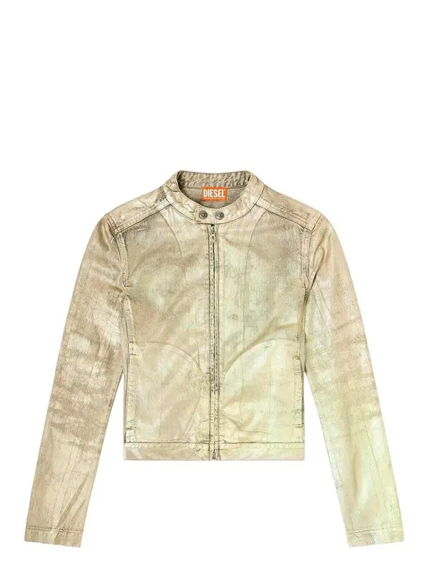 DIESEL X Karol G De-mormin Denim Jacket - Gold