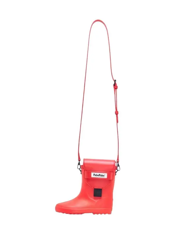 PABEPABE Ninja Rainboot Tabi Cross Body Bag - Red