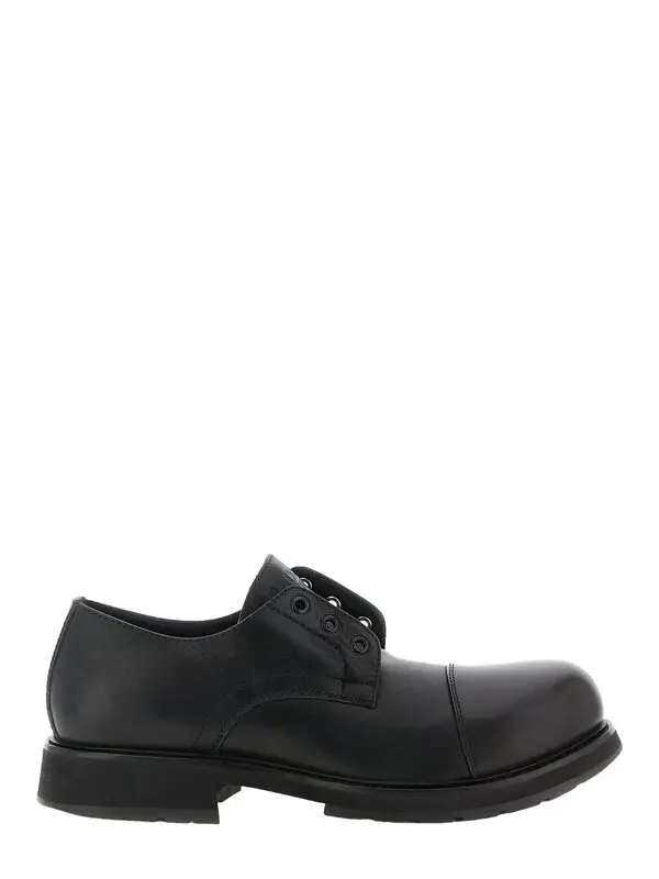 Balenciaga Eyelets Truck Derby Shoes - Black