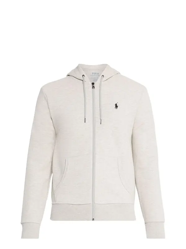 Ralph Lauren Double-knit Full-zip Hoodie - Grey Htr
