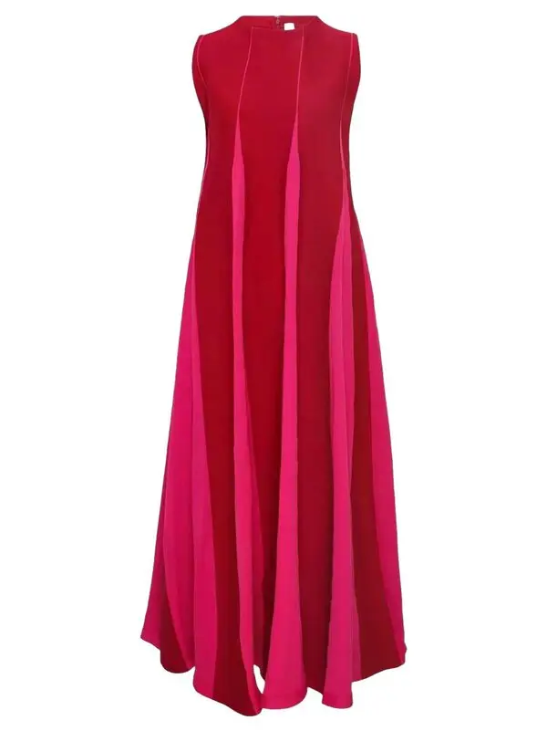 CFCL Sleeveless Panelled Midi Dress - Red