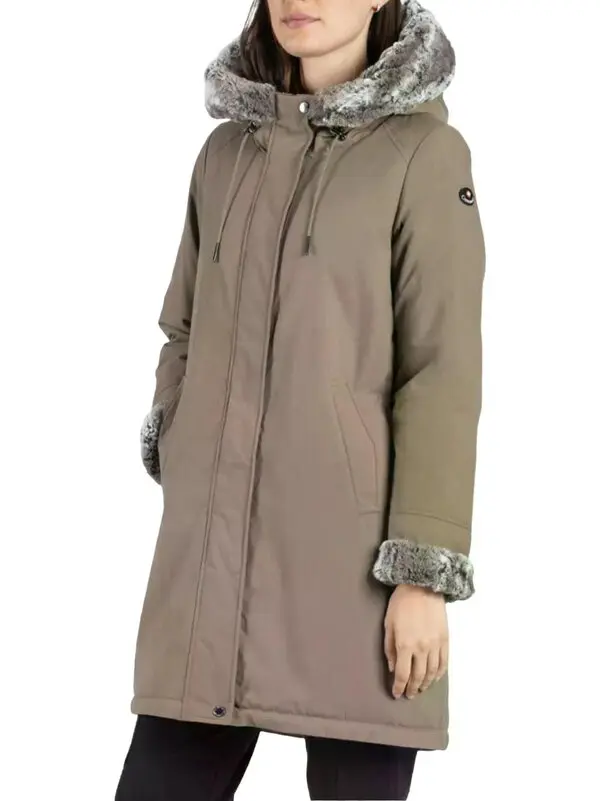 CANADIENS Hooded Coat - Neutrals