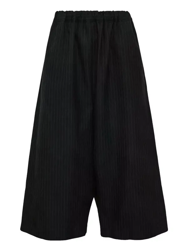 Comme Des Garçons Stripe Straight Trousers - Black