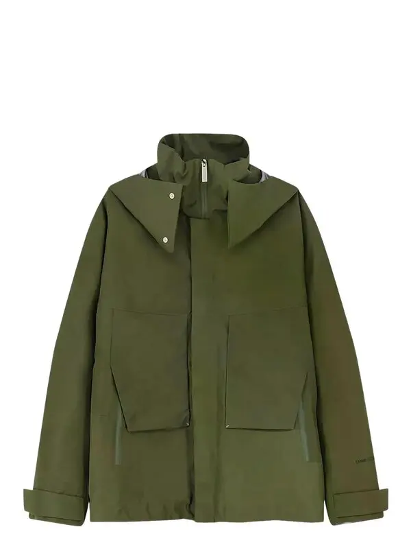 Herno Removable-hood Padded Jacket - Green