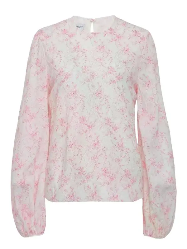 Giambattista Valli Printed Long-sleeve Blouse - White