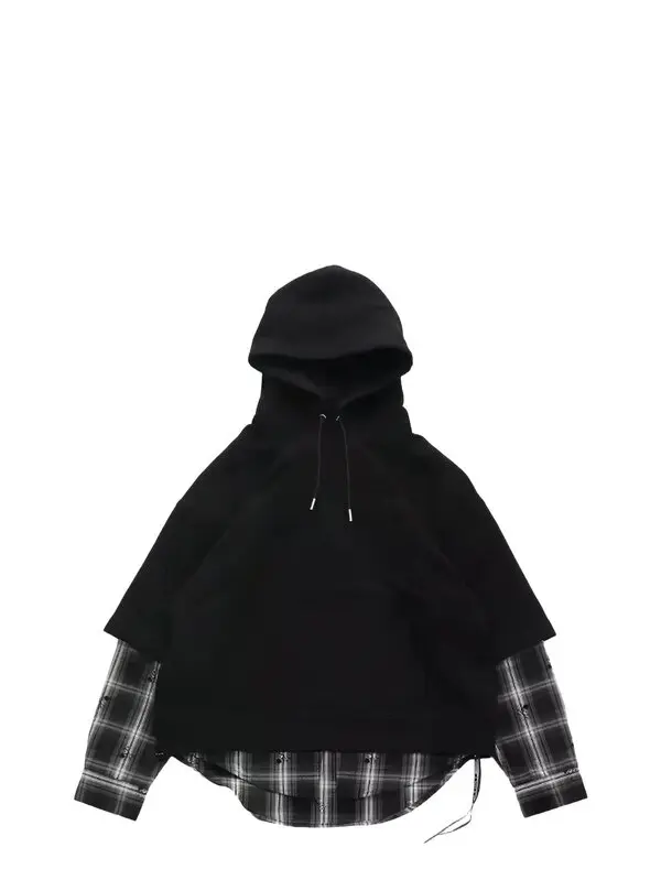 MASTERMIND WORLD Layered Skull Hoodie - Black