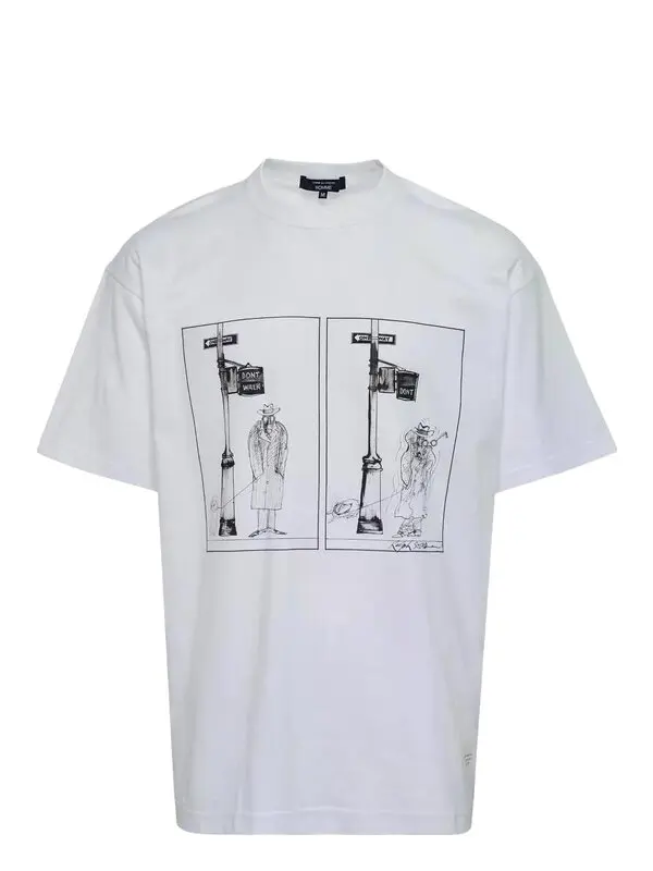 Comme Des Garçons Print-detail T-shirt - White
