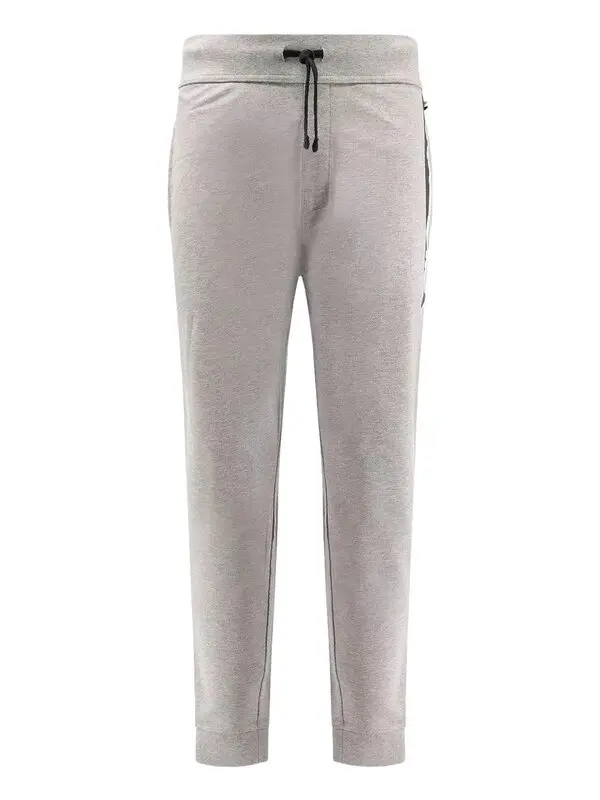 BOSS Stripe-print Cotton Track Pants - Grey