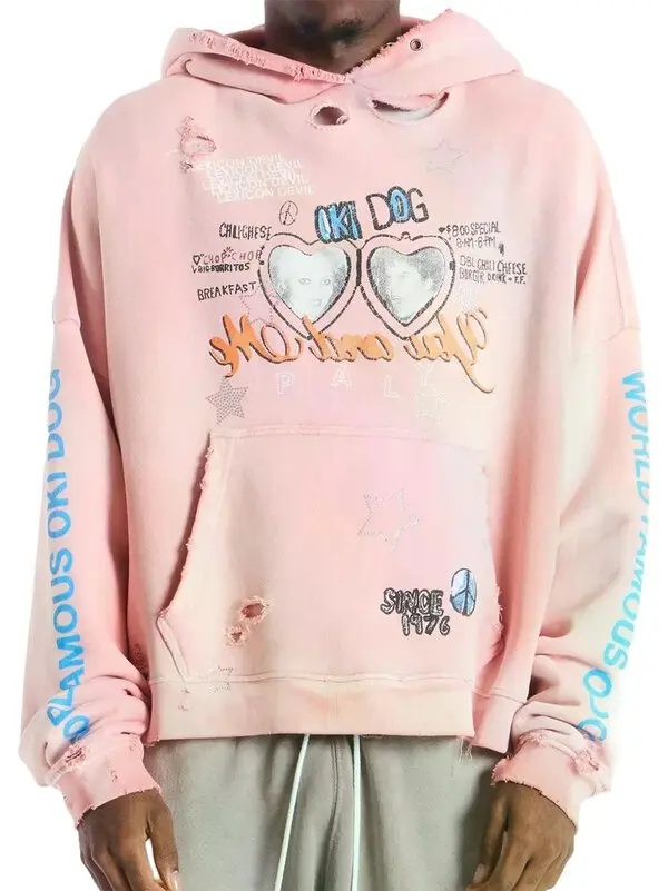 PALY Graphic-print Hoodie - Pink