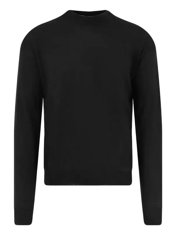 Alpha Studio Crew-neck Sweater - Black