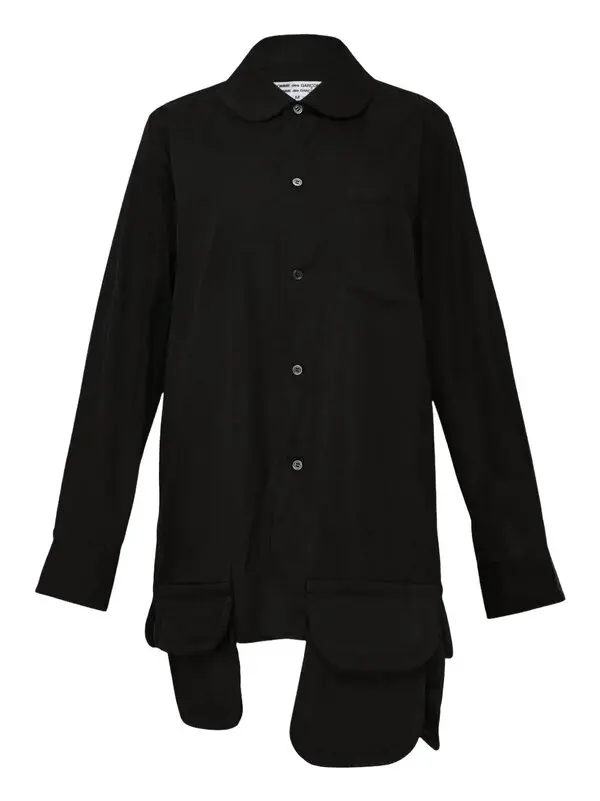 Comme Des Garçons Pocket-hem Shirt - Black