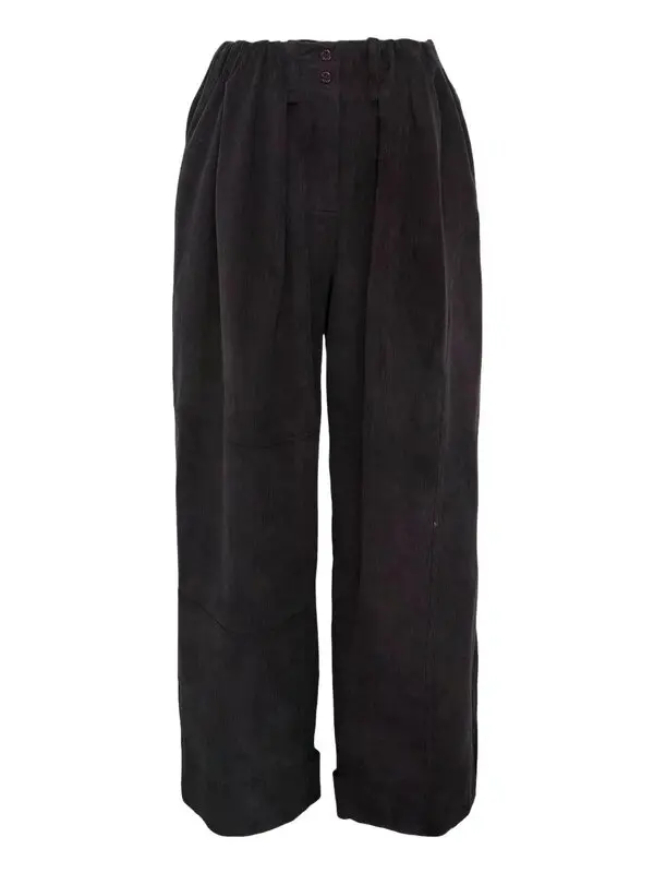 OPEN YY Corduroy Trousers - Black