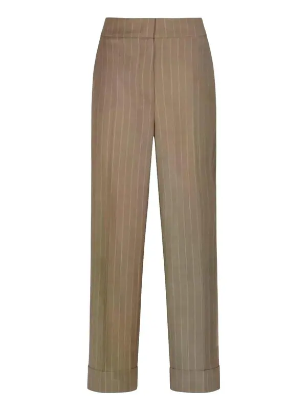 Peserico Striped Trousers - Neutrals