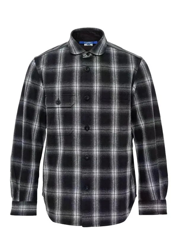 Junya Watanabe Checked Long-sleeve Shirt - Black