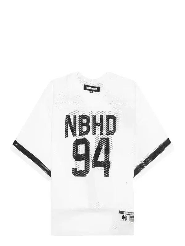 NEIGHBORHOOD V-neck Hockey T-shirt - White