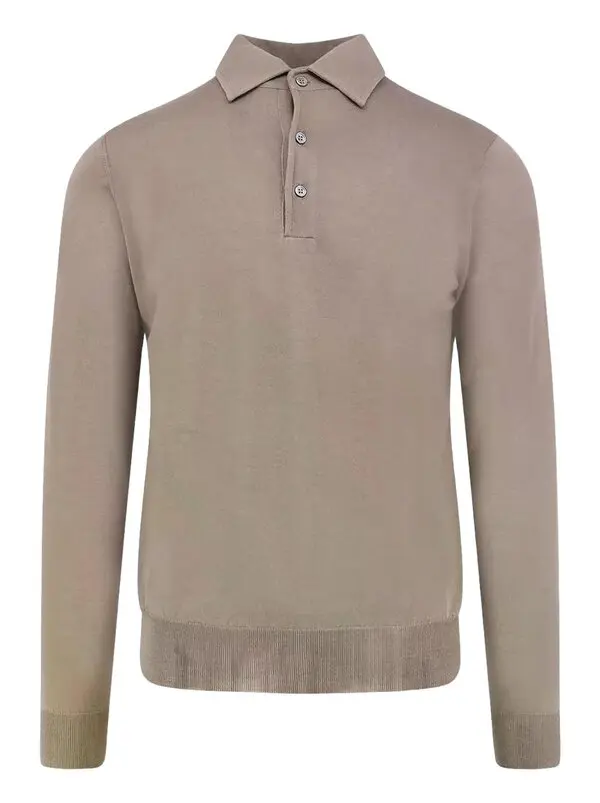 FILIPPO DE LAURENTIIS Button-fastening Polo Shirt - Neutrals