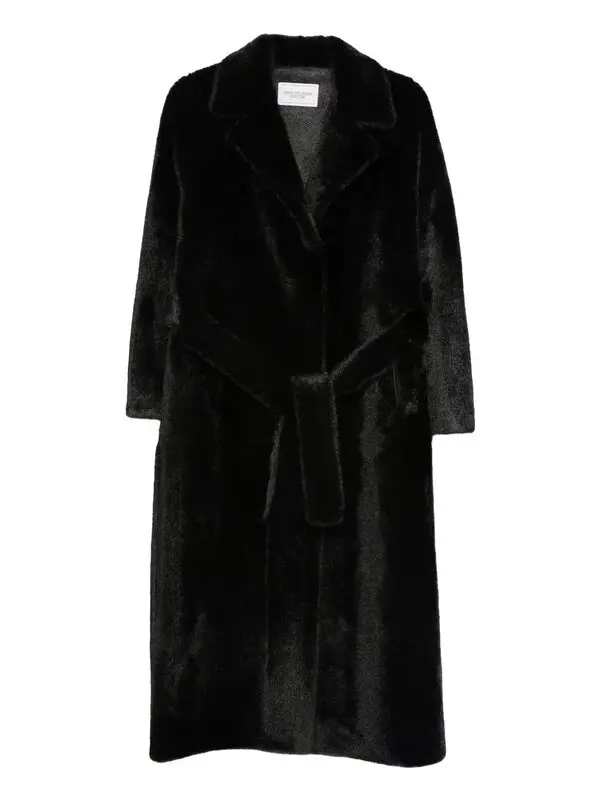 FORTE DEI MARMI COUTURE Belted Coat - Black