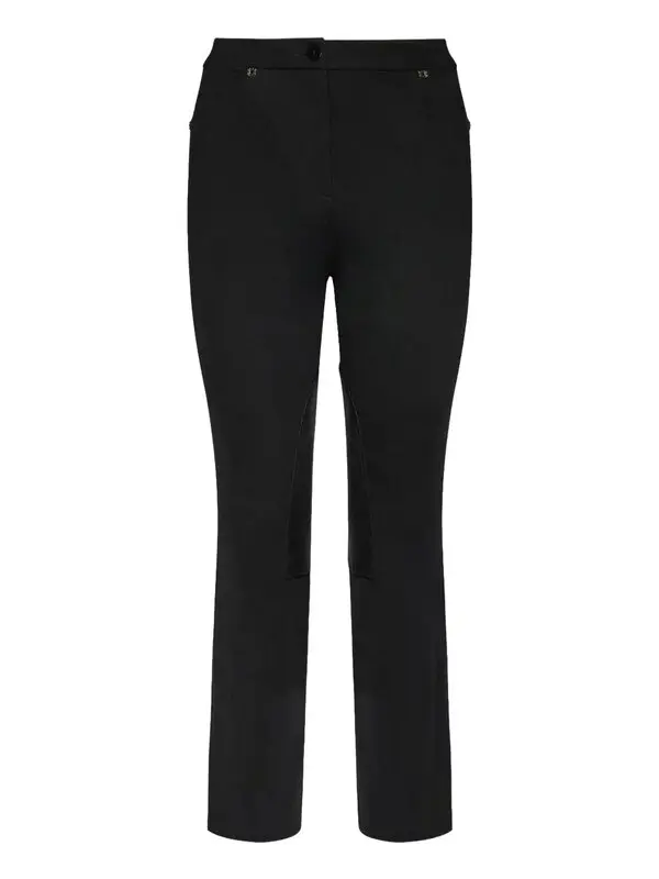 ELENA MIRO` Rivets-detail Trousers - Black