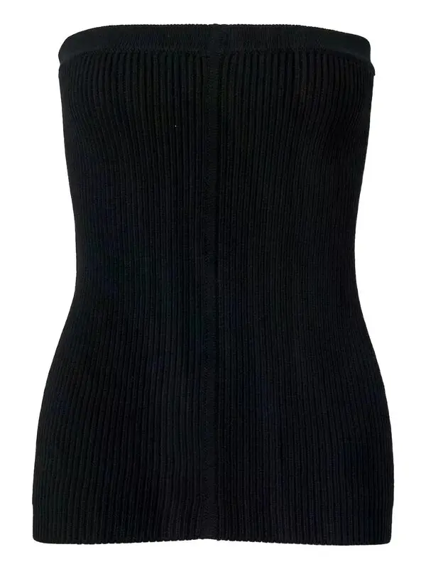 Rick Owens Knitted Tube Top - Black