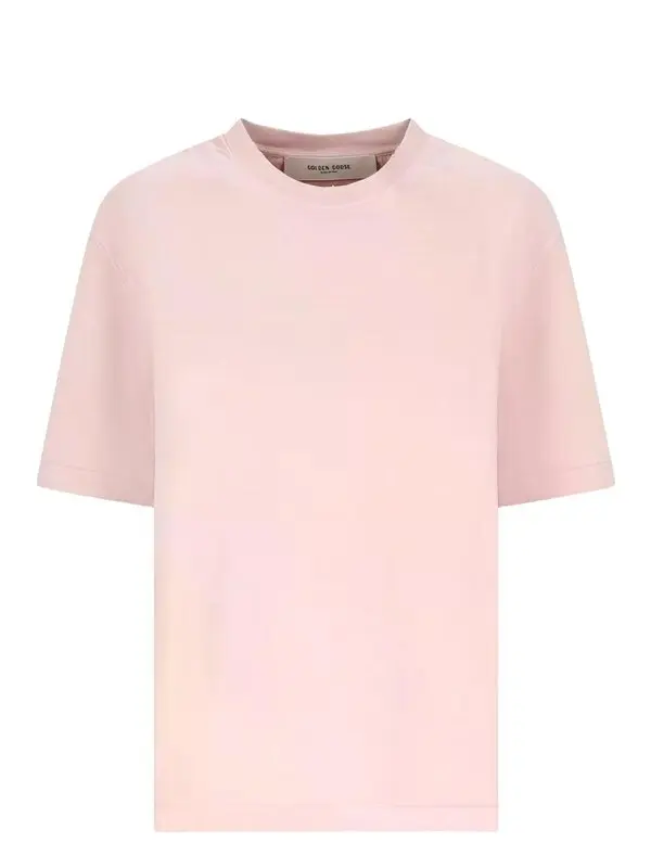 GOLDEN GOOSE Logo Cotton T-shirt - Pink