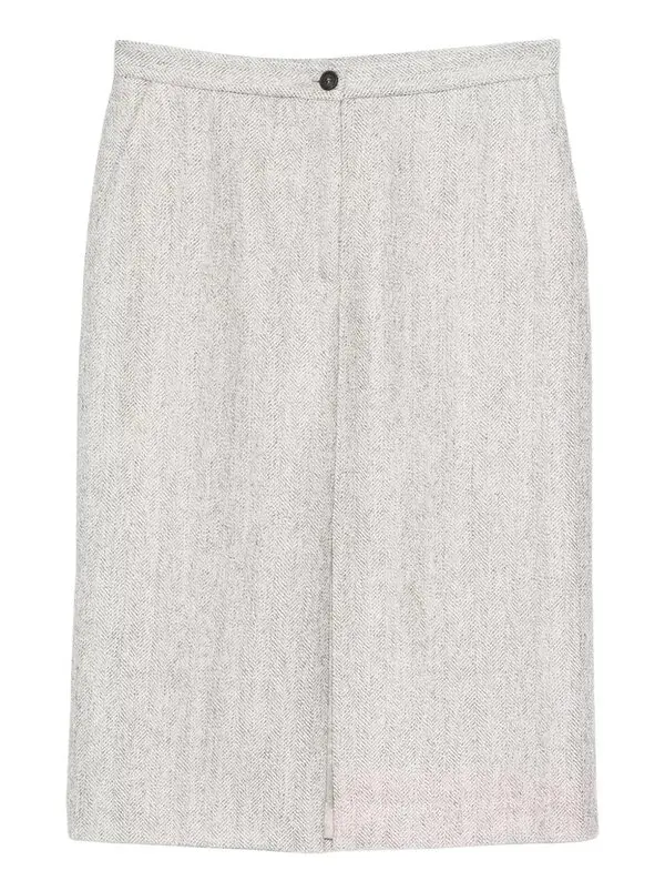 Antonelli Firenze Wisky Button Skirt - Grey