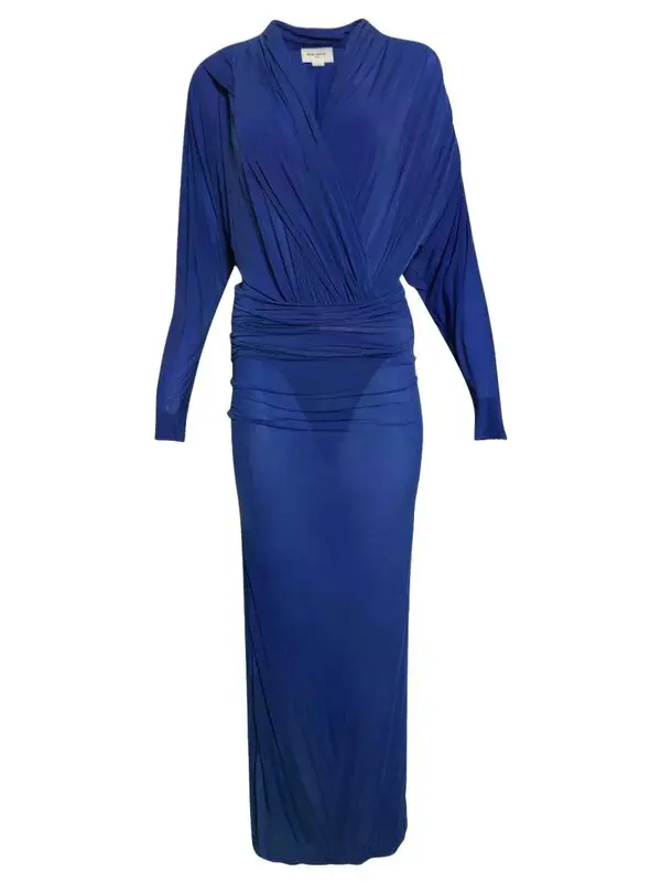 Burc Akyol Draped Maxi Dress - Blue