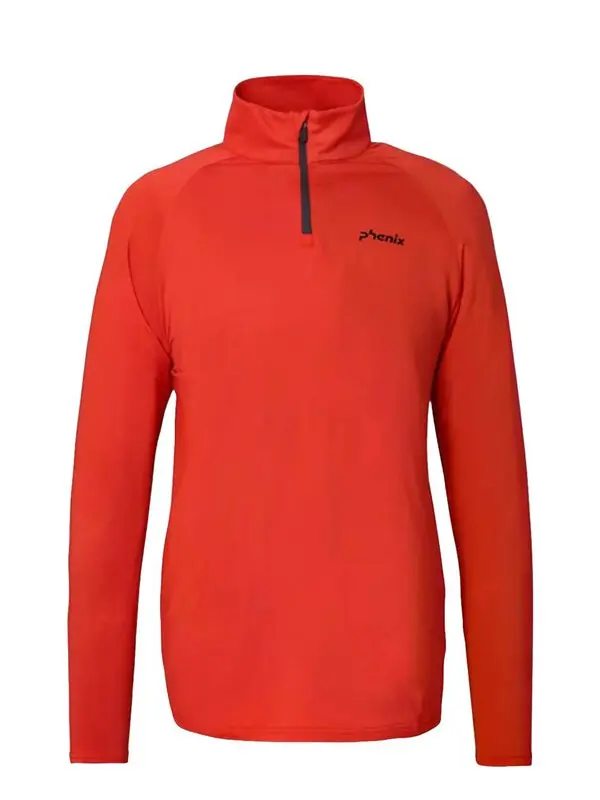 PHENIX Zip Neck Sweatshirt - Orange