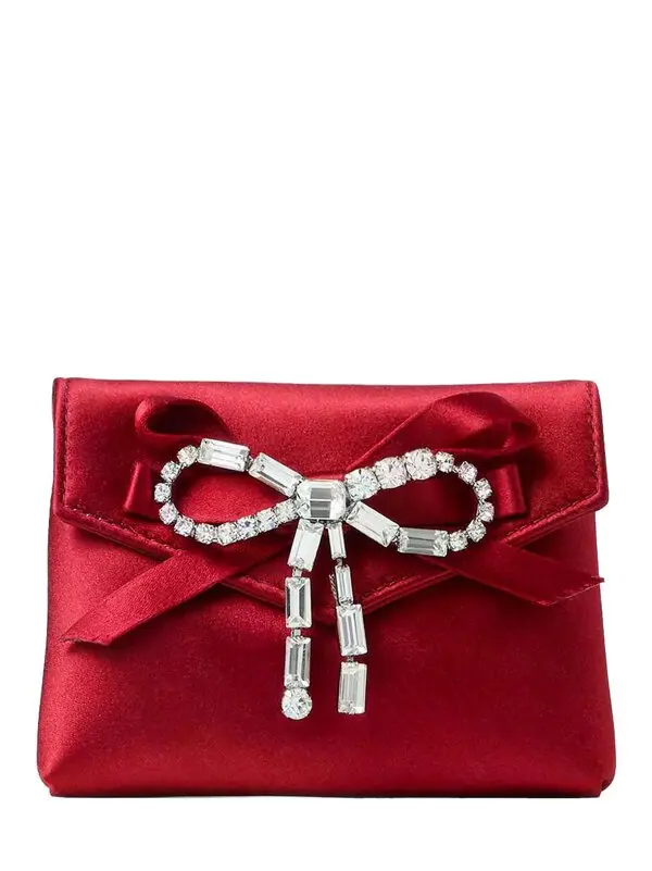 JIMMY CHOO Crystal-embellished Mini Bag - Red