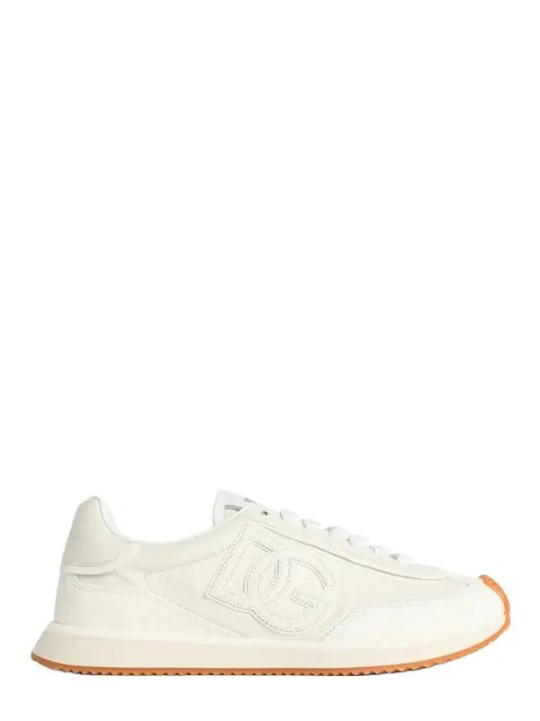 Dolce & Gabbana Cushion Leather Sneakers - White