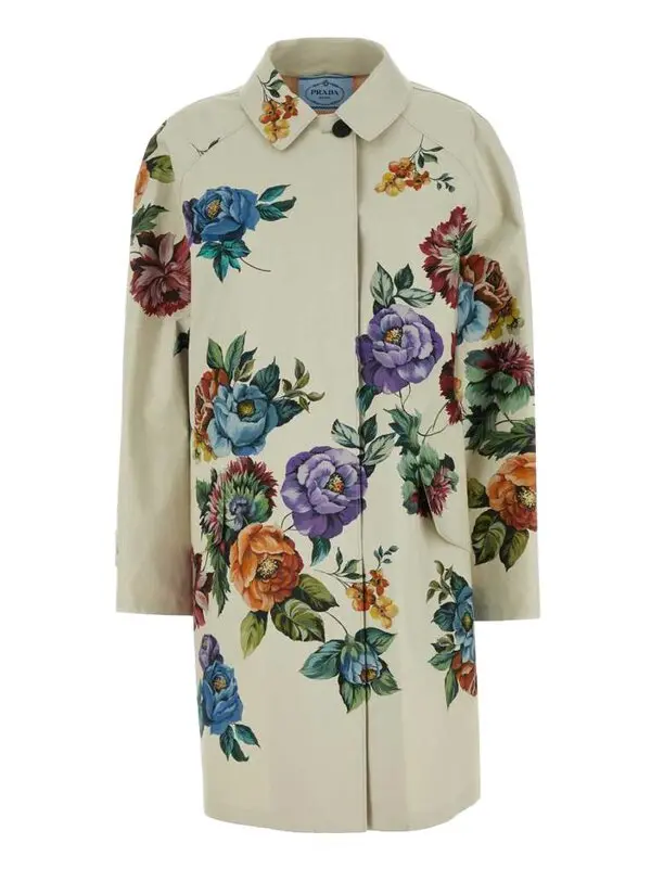 Prada Cotton Overcoat - Printed