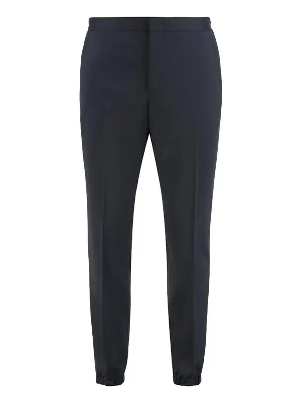 Zegna Wool Blend Pants - Blue