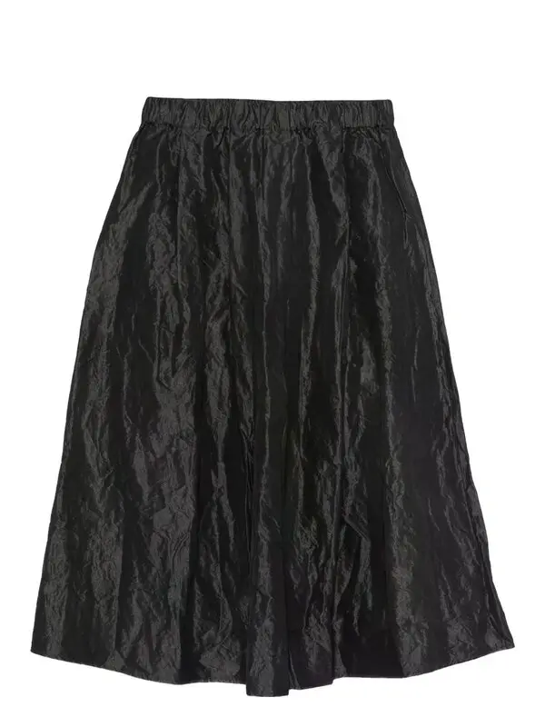 Antonelli Firenze Textured A-line Midi Skirt - Black