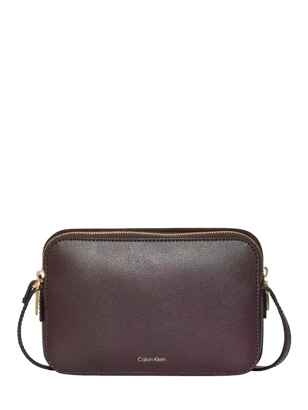 Calvin Klein Zip Shoulder Bag - Brown