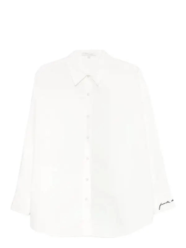 FAVORITE DAUGHTER Ex-boyfriend Button Shirt - White
