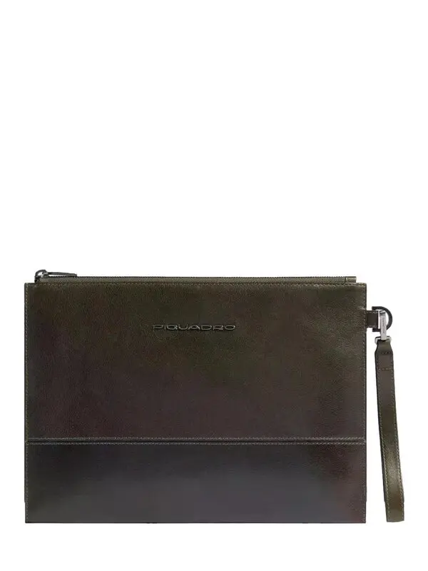 PIQUADRO Zip Wristlet Laptop Bag - Green