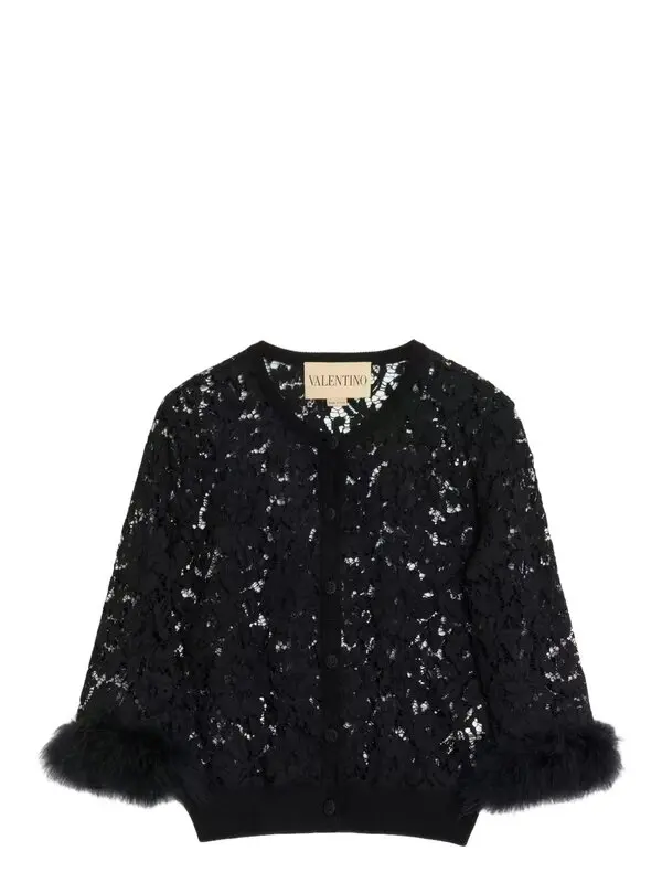 Valentino Garavani Button-fastening Cardigan - Black