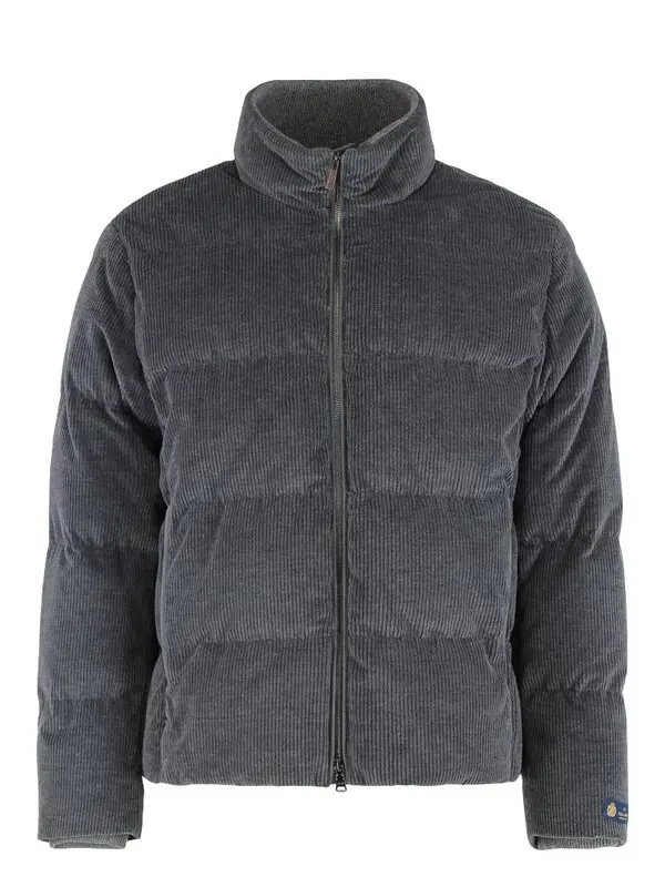 Paul & Shark Ultralight Down Jacket In Cashmere And Cotton - Grey
