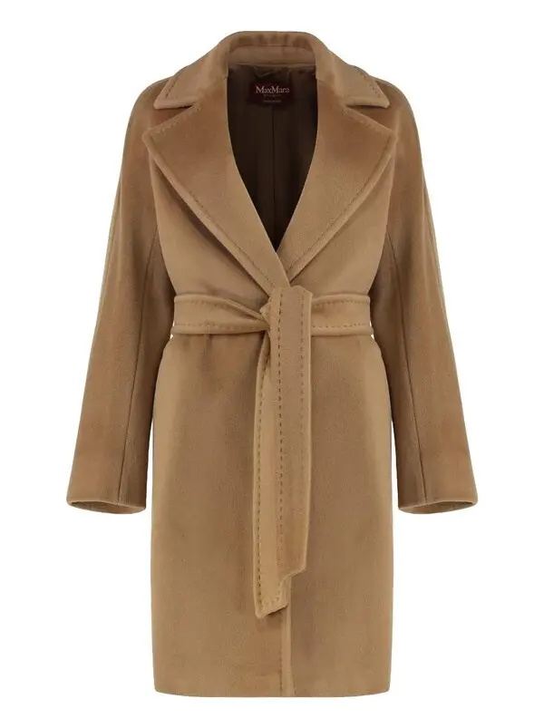 Max Mara Beaver Wool Dressing Gown - Brown