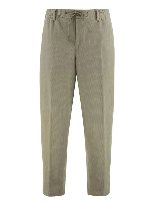 BOSS Relaxed Fit Corduroy Trousers - Brown