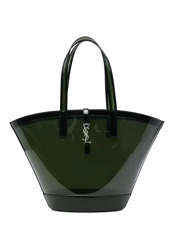Saint Laurent Medium Panier Tote Bag - Green