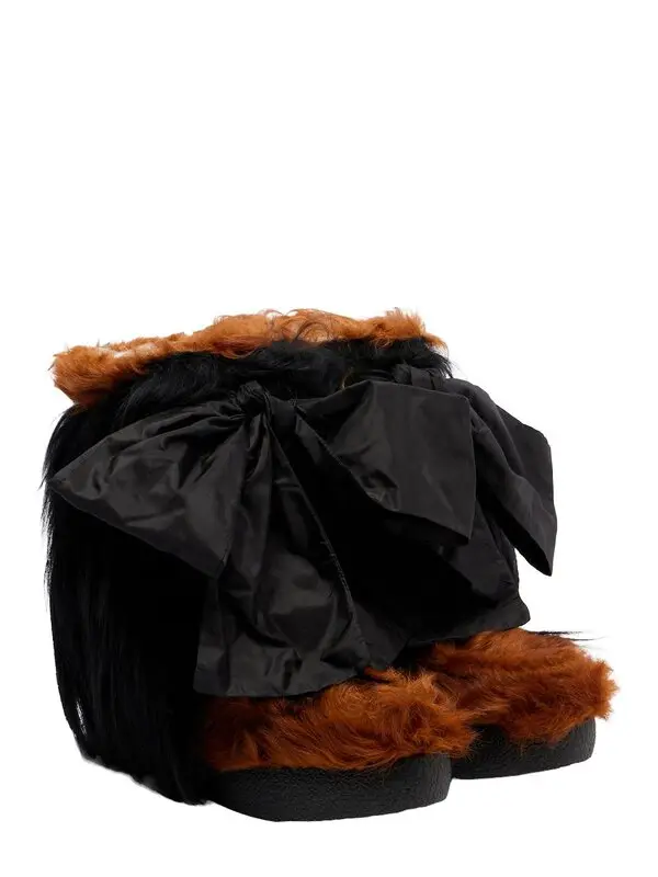 Valentino Garavani Shearling Snow Boots - Black