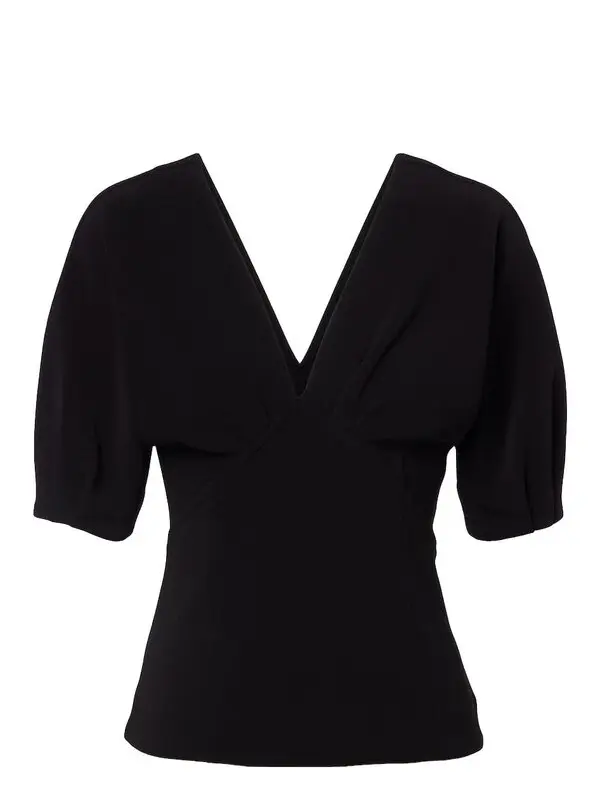 Proenza Schouler Darena Crêpe Top - Black
