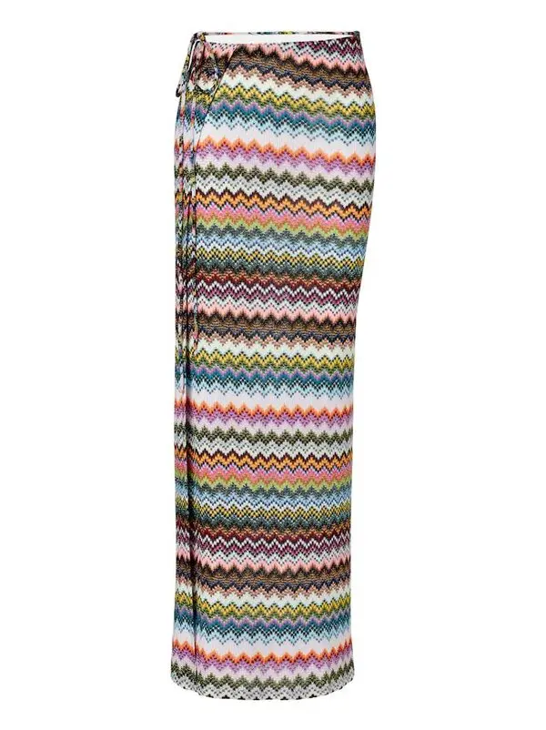 Missoni Zigzag Lamé Wrap Skirt - Multicoloured