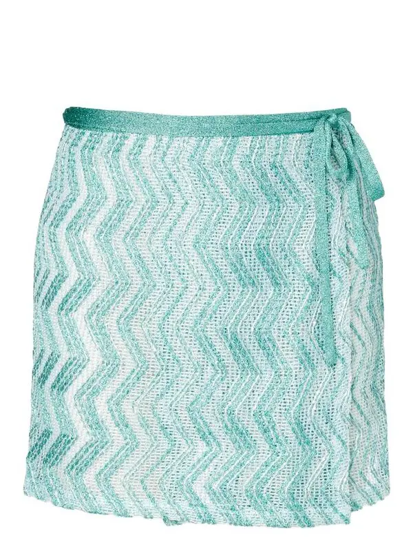 Missoni Zig Zag Wrap Skirt - Blue