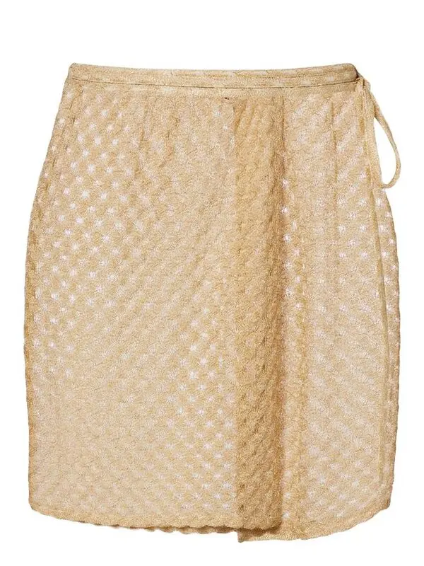 Missoni Lamé Wrap Skirt - Gold