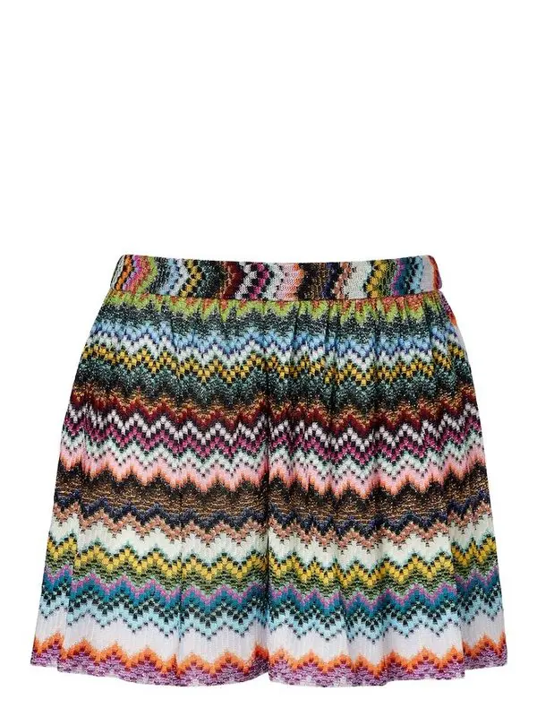 Missoni Zigzag Lamé Bermuda Shorts - Multicoloured
