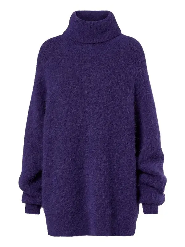 JOSEPH Meslay Alpaca-blend Turtleneck Sweater - Purple